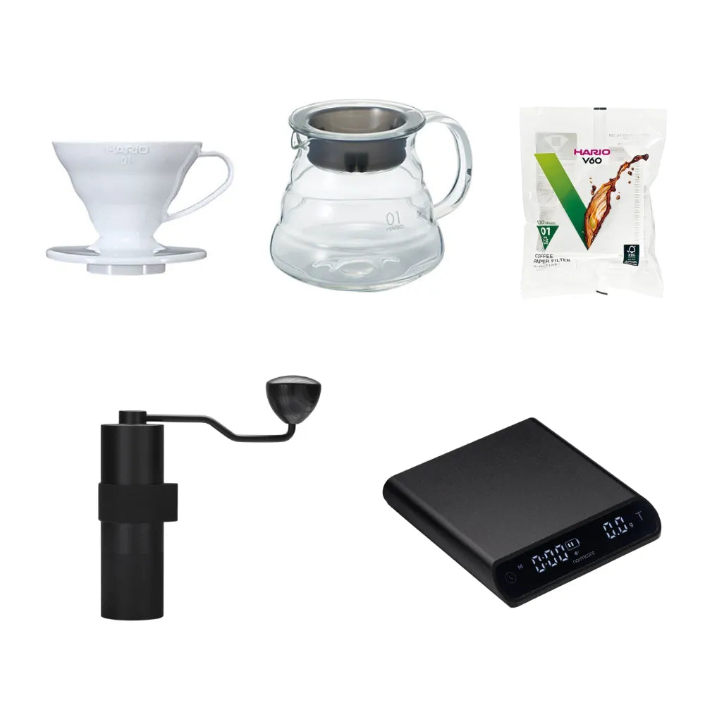 [Bundle] Normcore Grinder V2 + Normcore Pocket Scale v2 + Hario Glass ...